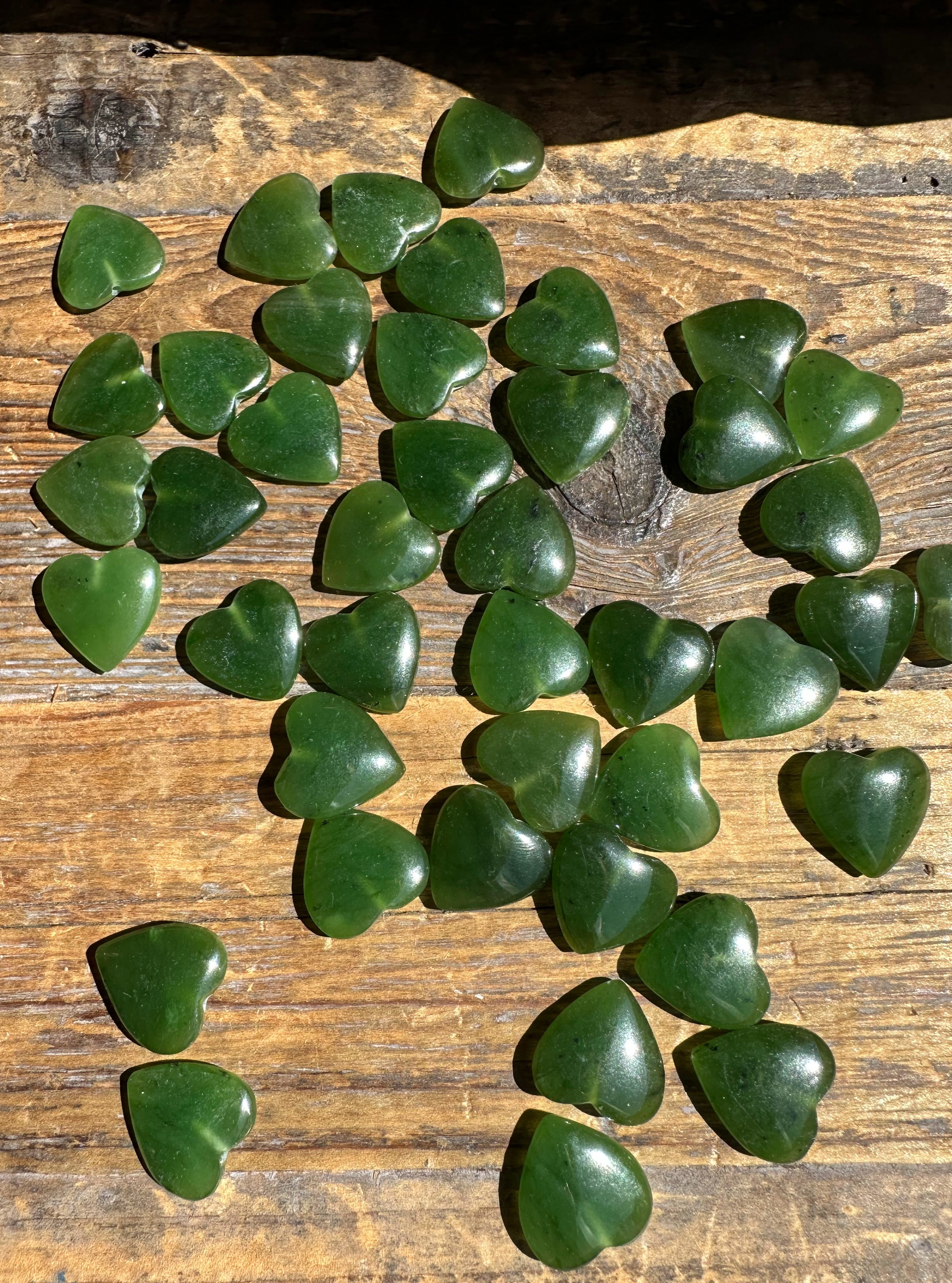 Jade Heart Charm, 15mm drilled (Sold Individually) – Jade Mine