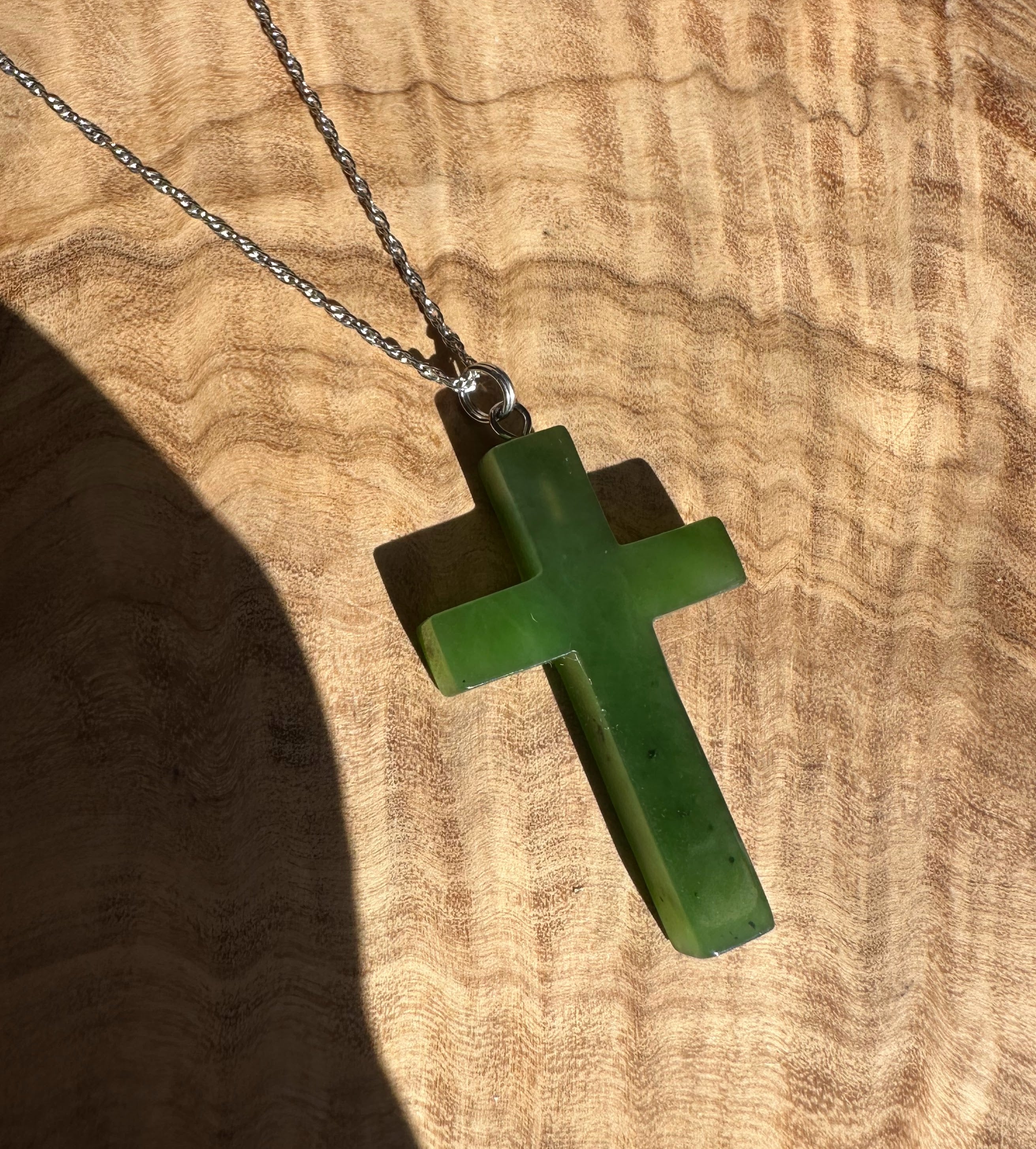 Jade Cross Pendant, 40mm* – Jade Mine