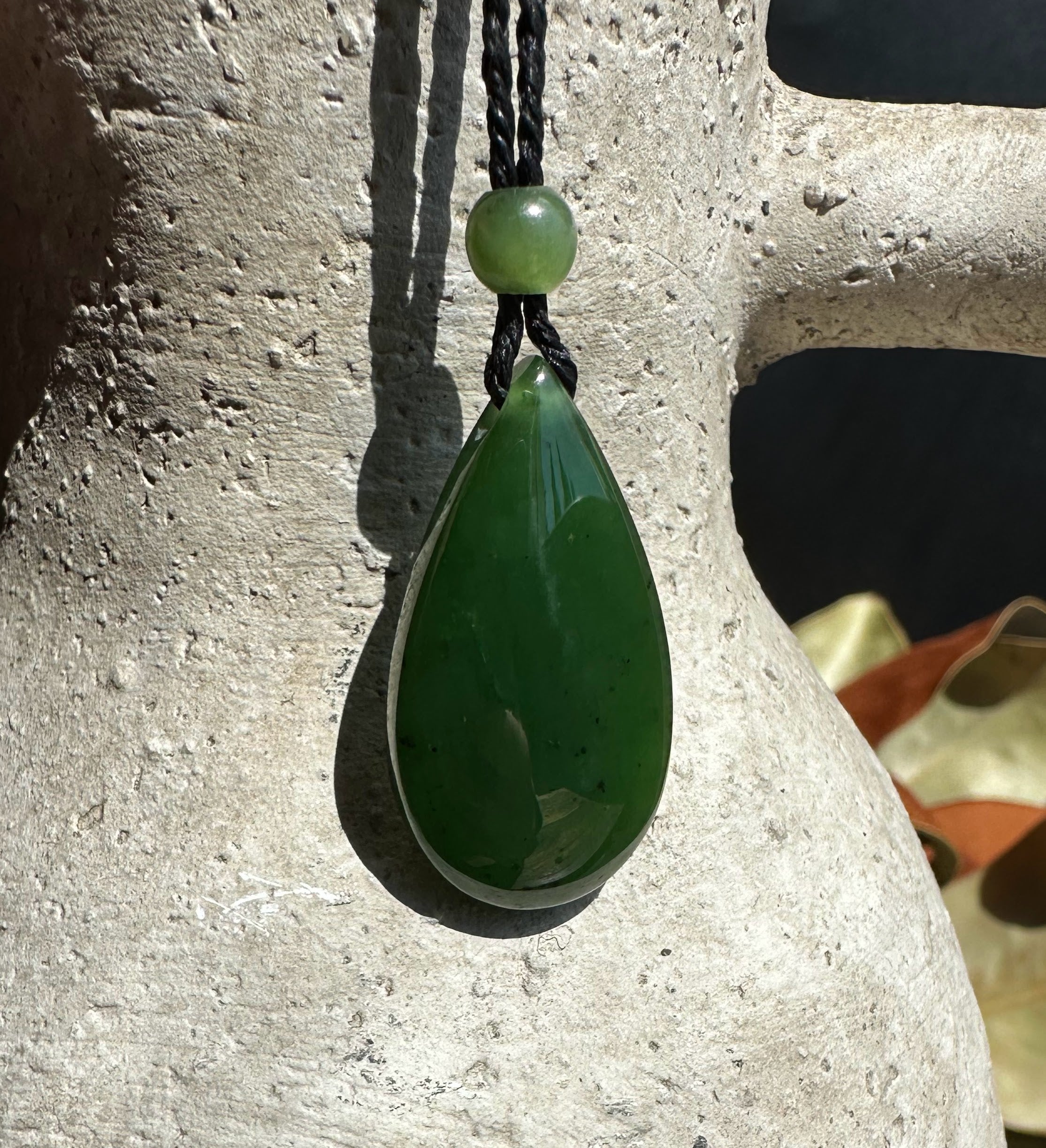 Jade Teardrop Pendant, 17x32mm – Jade Mine