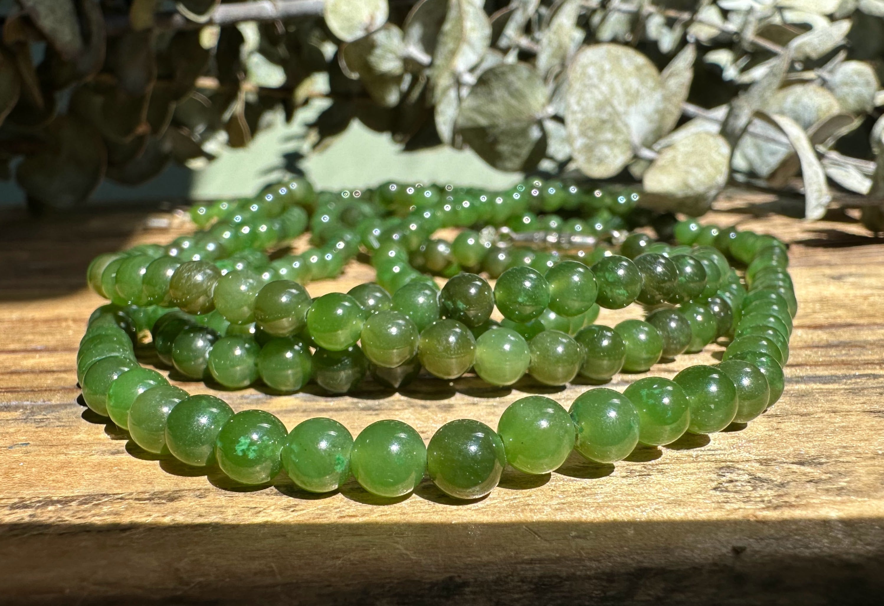 5mm Canadian Nephrite Jade Beads, – Jade Mine