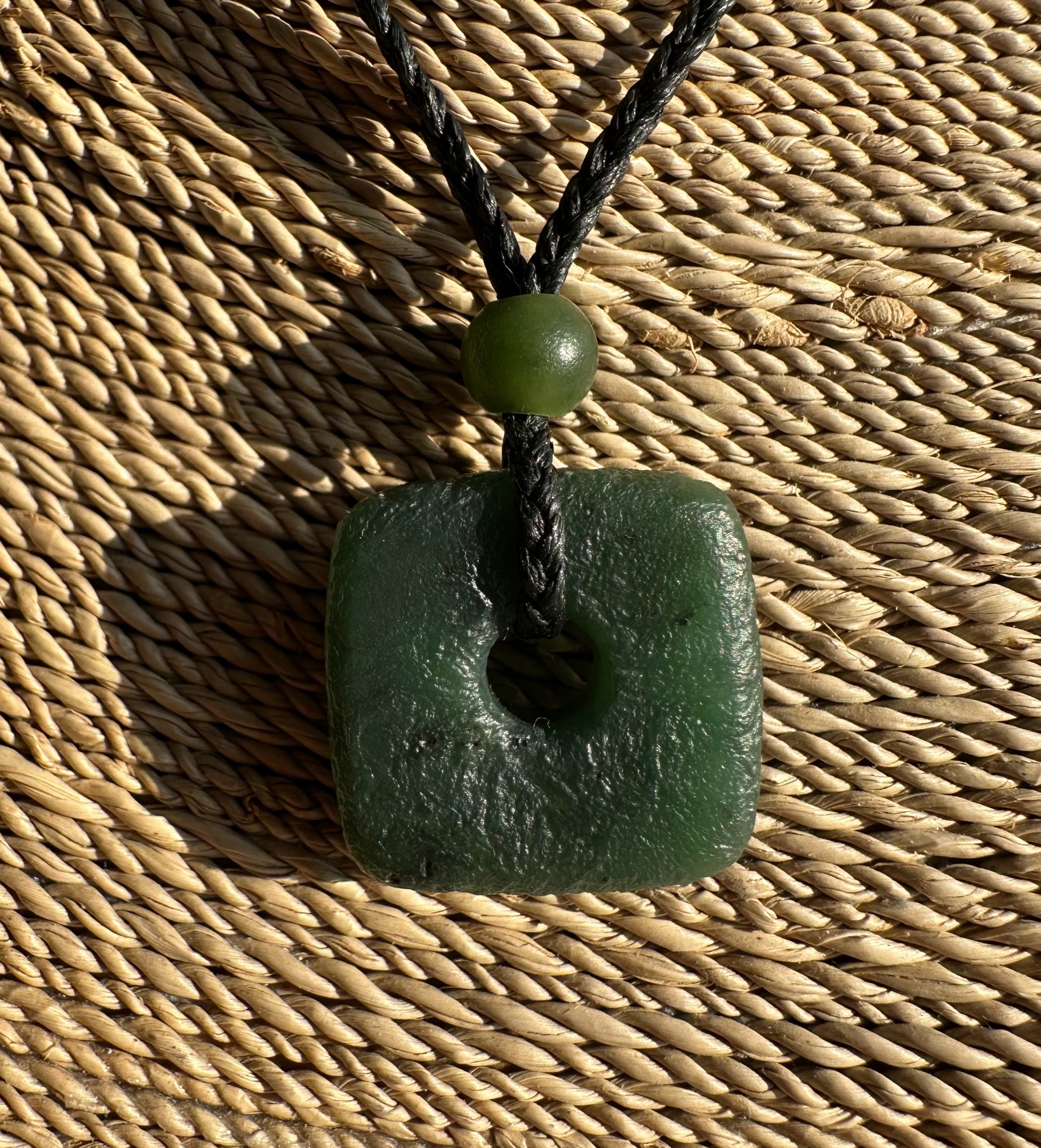 Canadian Jade Textured Square Pendant - 20mm – Jade Mine